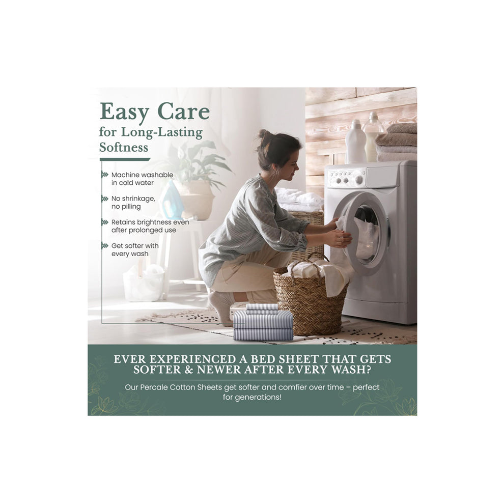 300 Thread Count Cotton Sheets - Twin, Full, Queen & King Sizes
