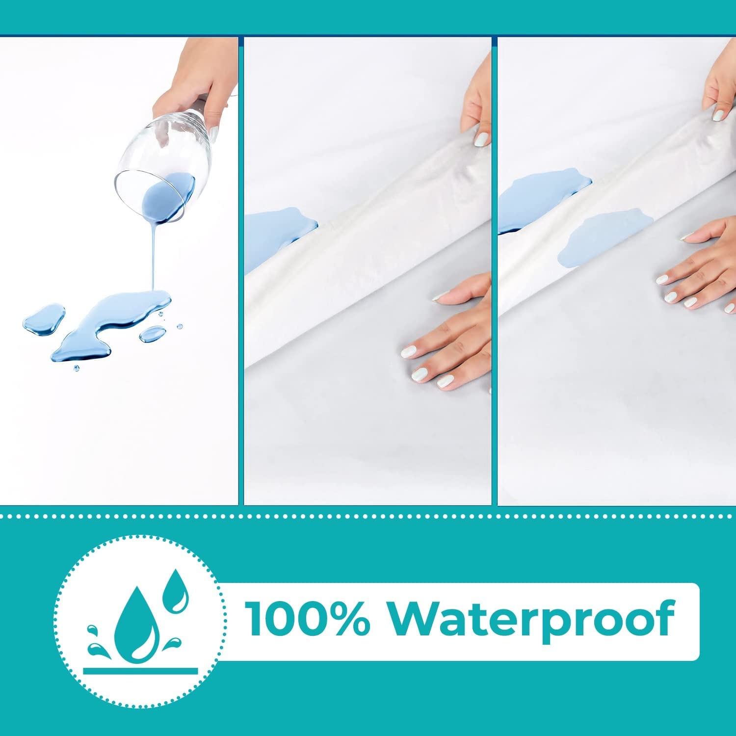 Zippered Waterproof Mattress Protector | Feather Stitch New York